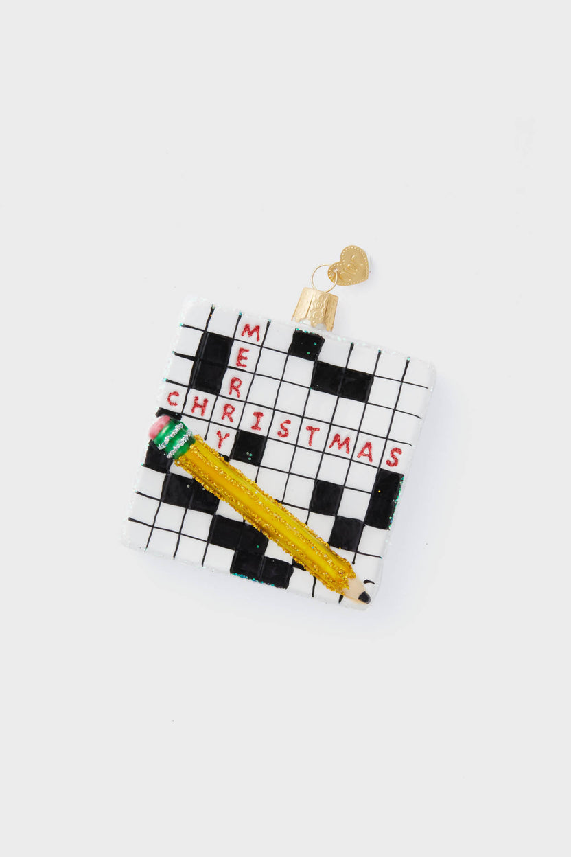 Crossword Puzzle Ornament | Old World Christmas