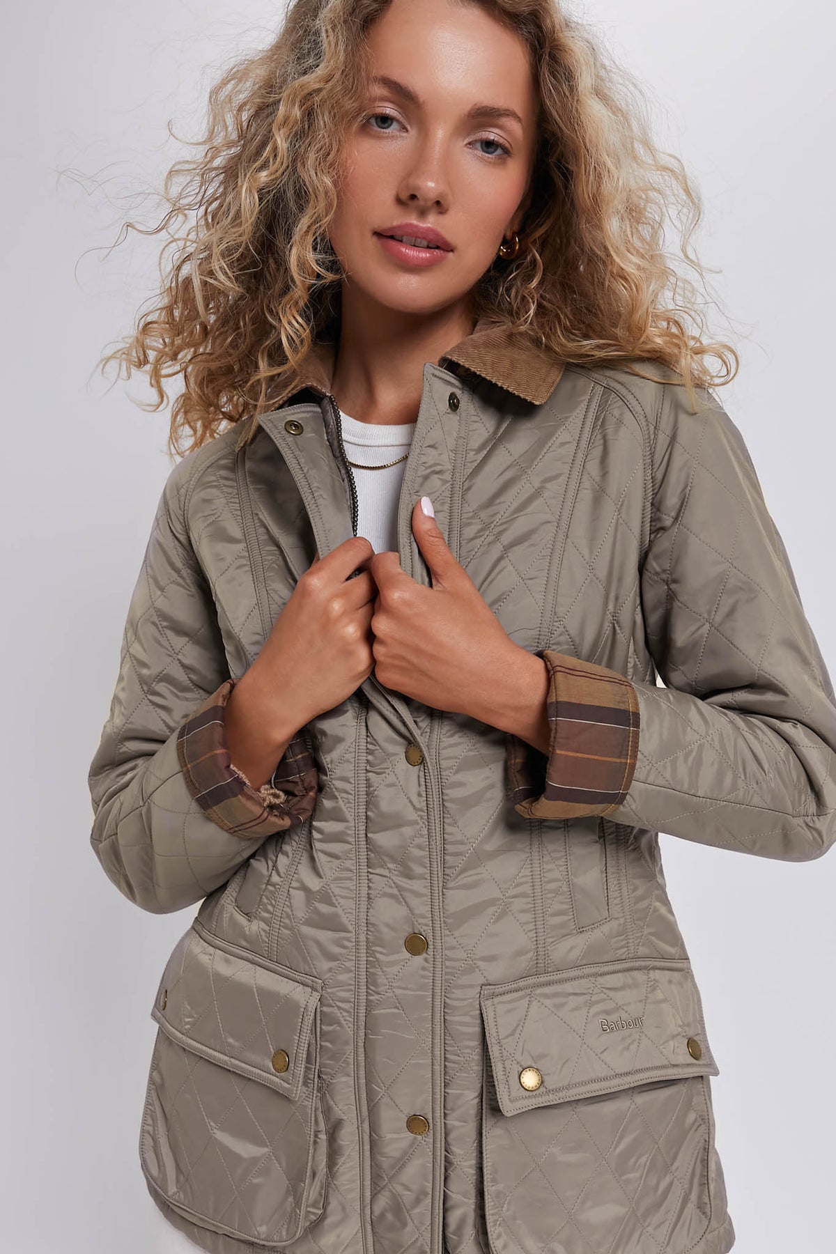 Sand Dune Polarquilt Beadnell Jacket | Barbour