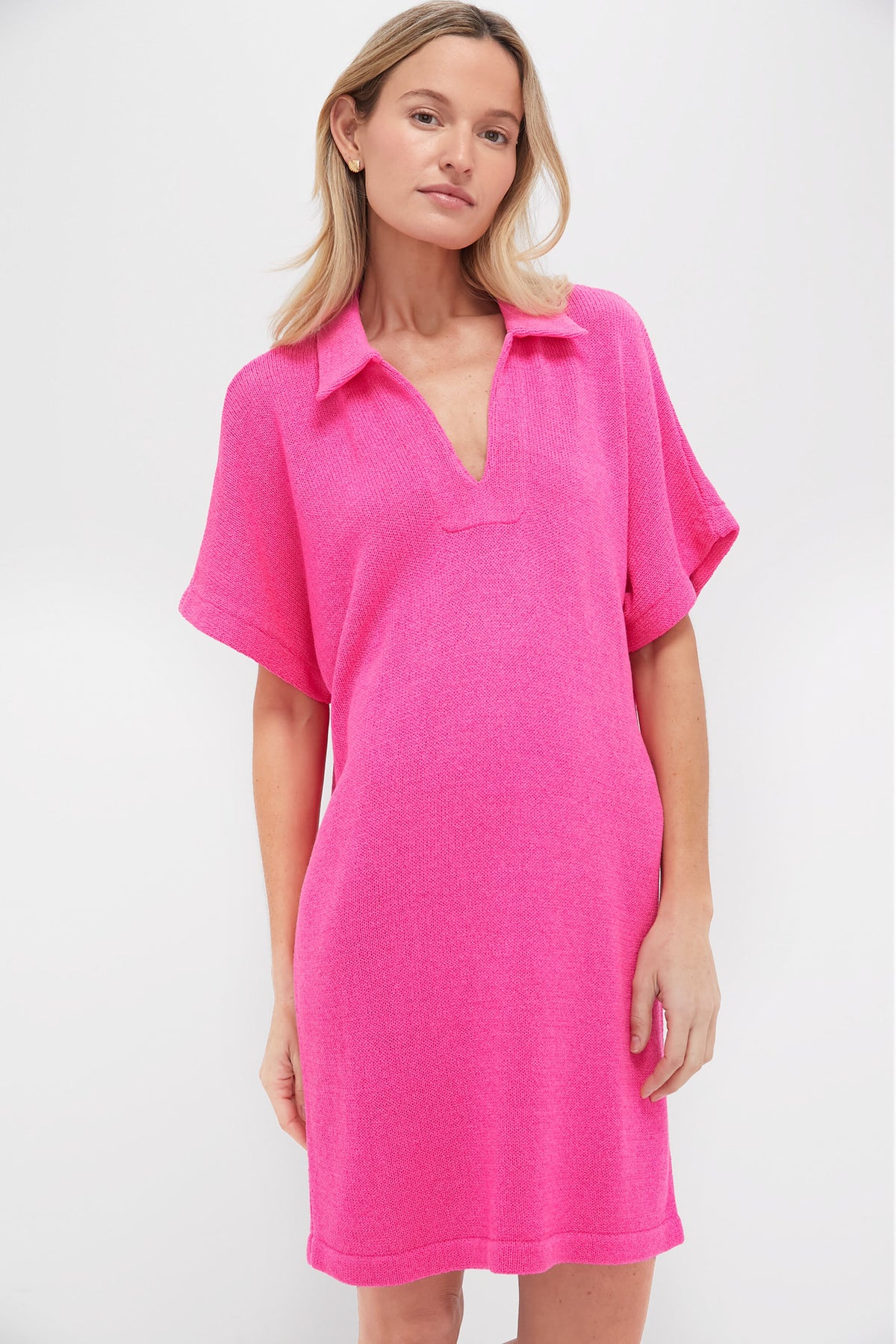 Hot Pink Maren Mini Polo Dress | Pomander Place