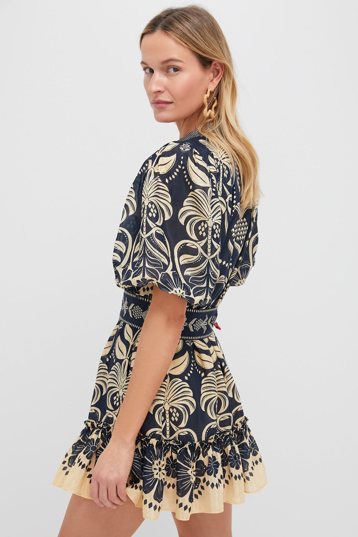 Blue Ainika Tropical Splendor Mini Dress | Farm Rio