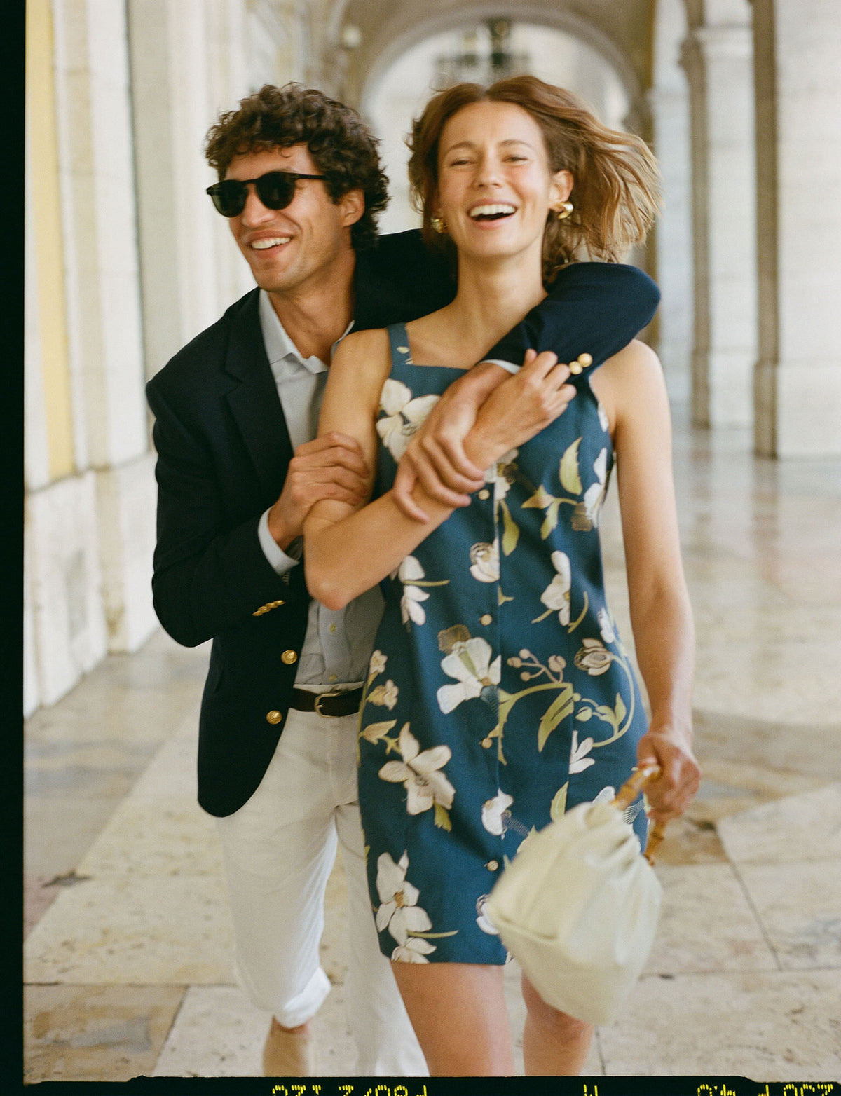 Navy Orchid High Neck Mini Dress | Coco Shop