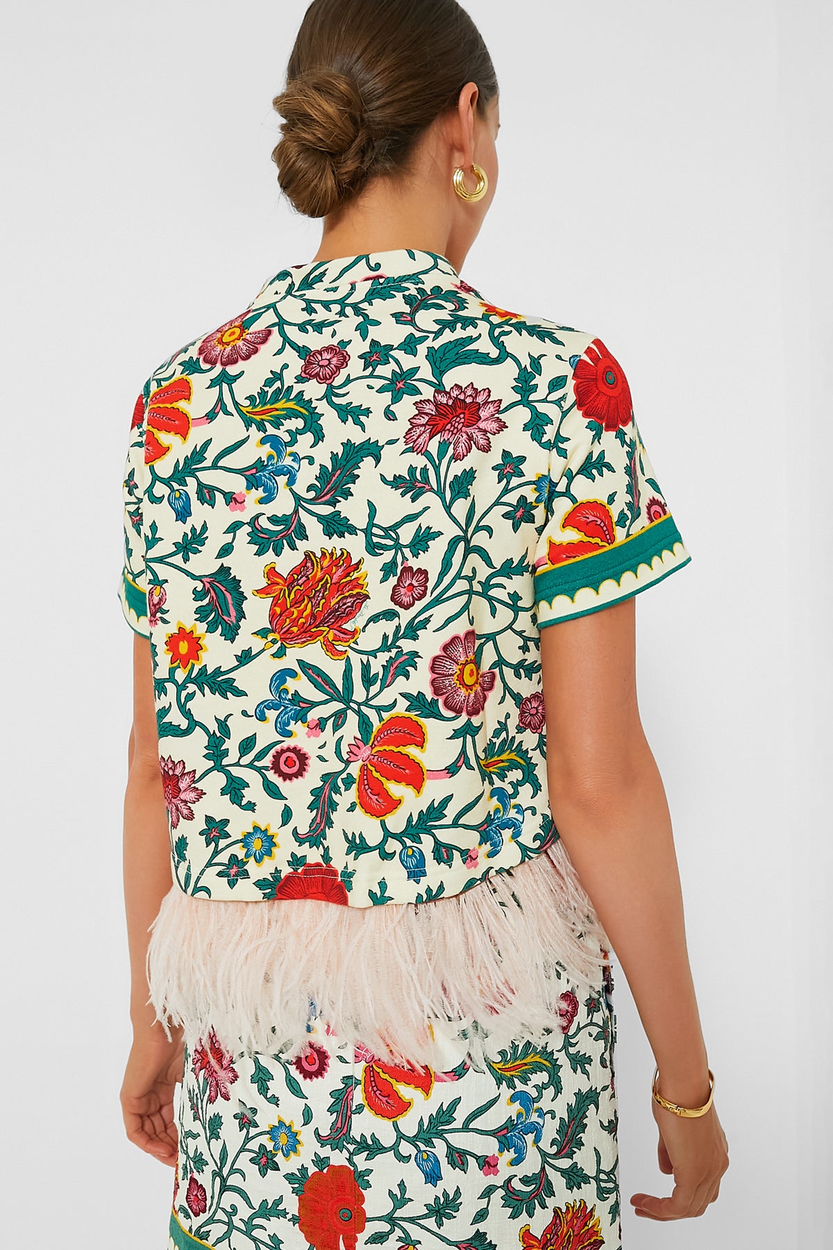 Dragonflower Mini Barre La Scala Tee with Feathers | La DoubleJ