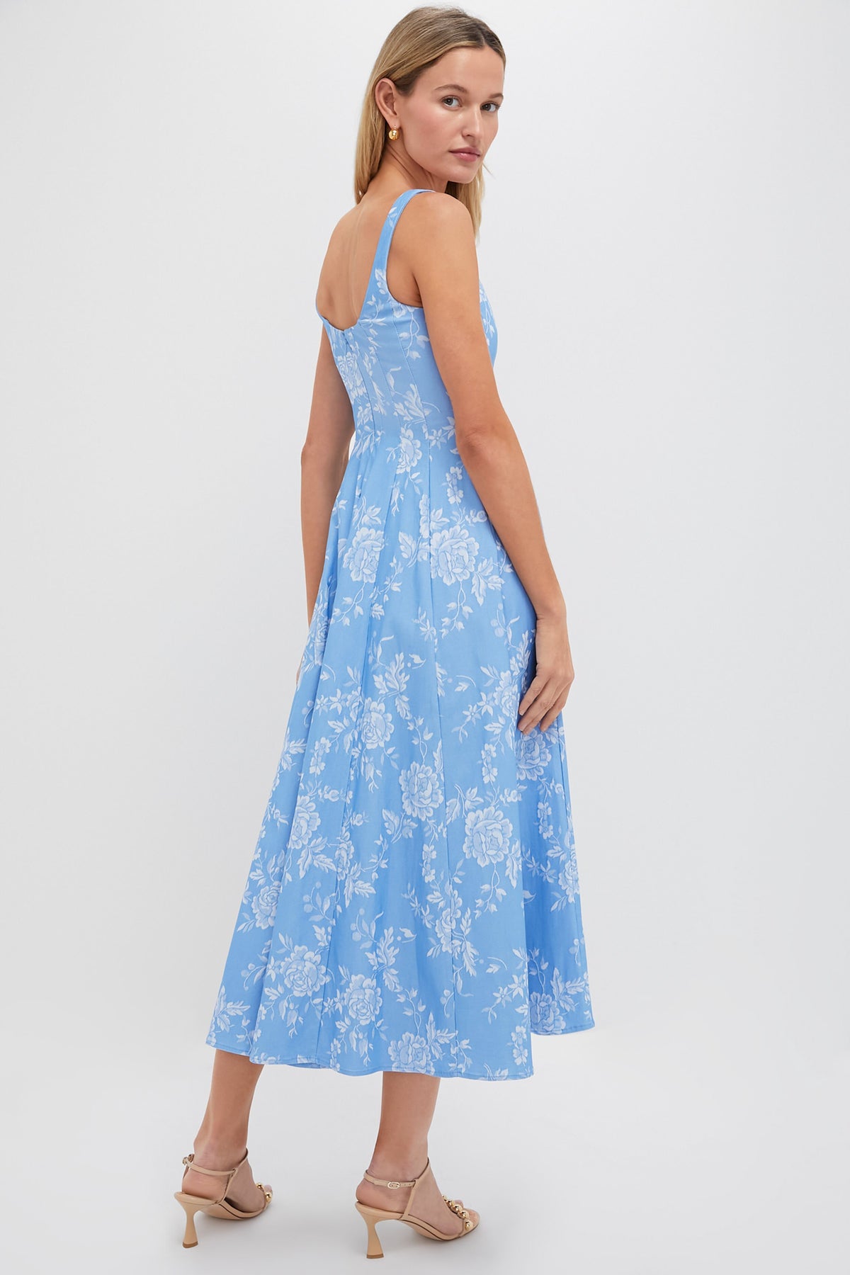 Blue Rose Wells Dress | STAUD