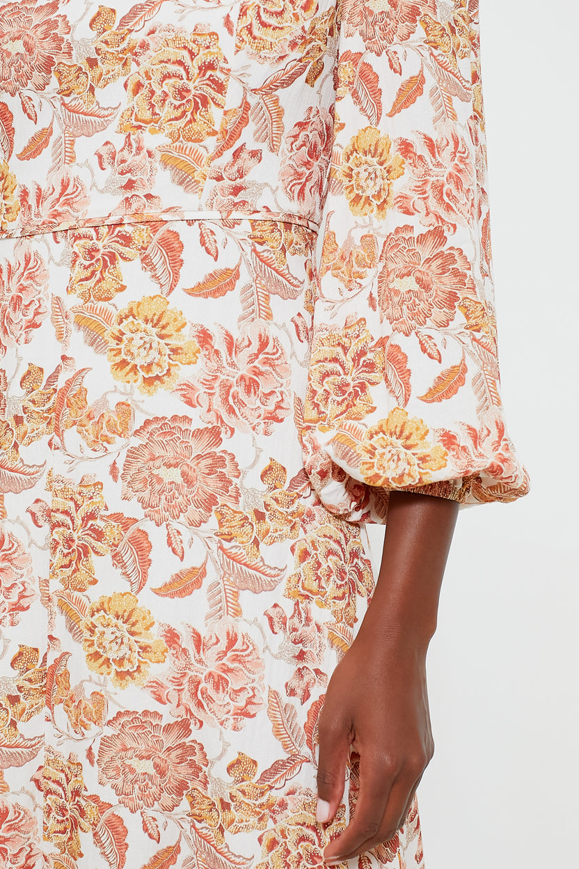 Saffron Floral Sophia Maxi Dress | Hyacinth House