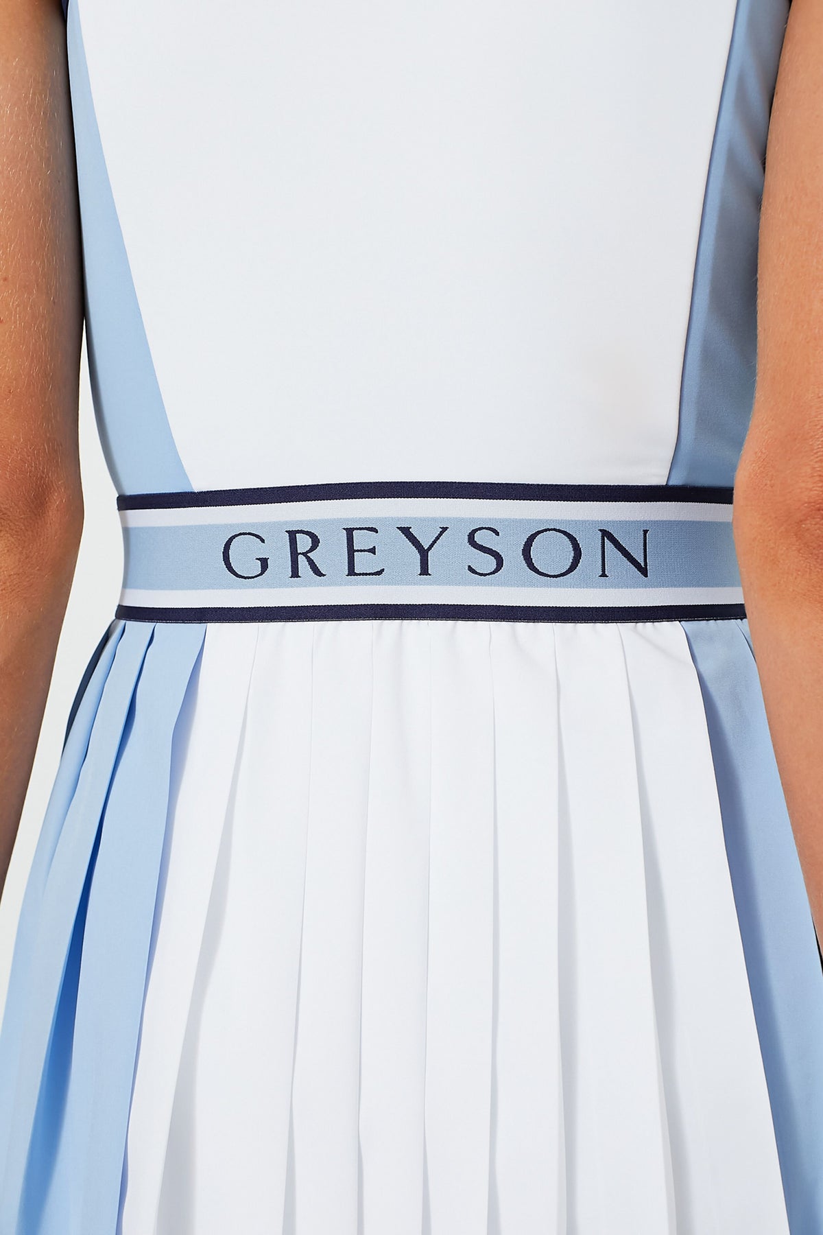 Wolf Blue Color Block Leo Dress | Greyson