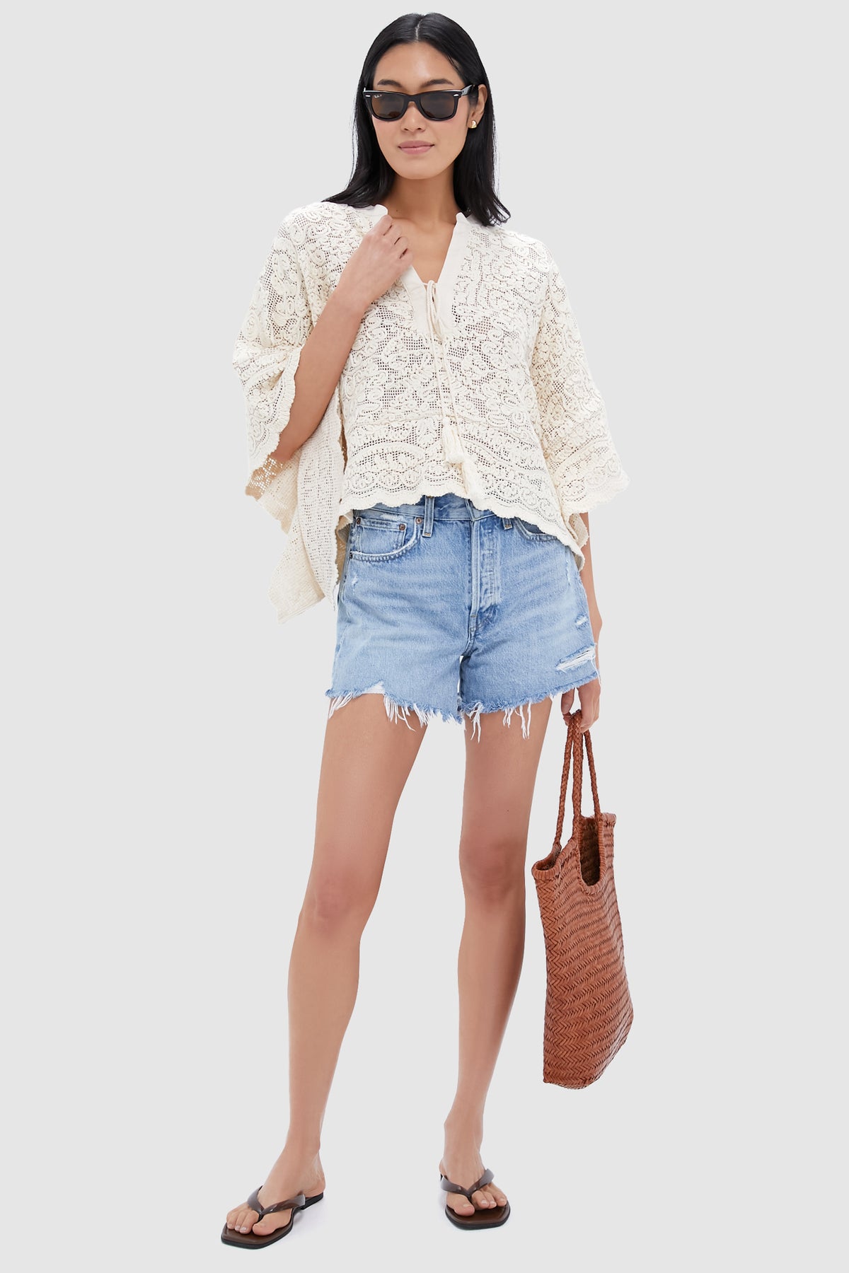 Tan Lace Apollo Poncho | Tuckernuck