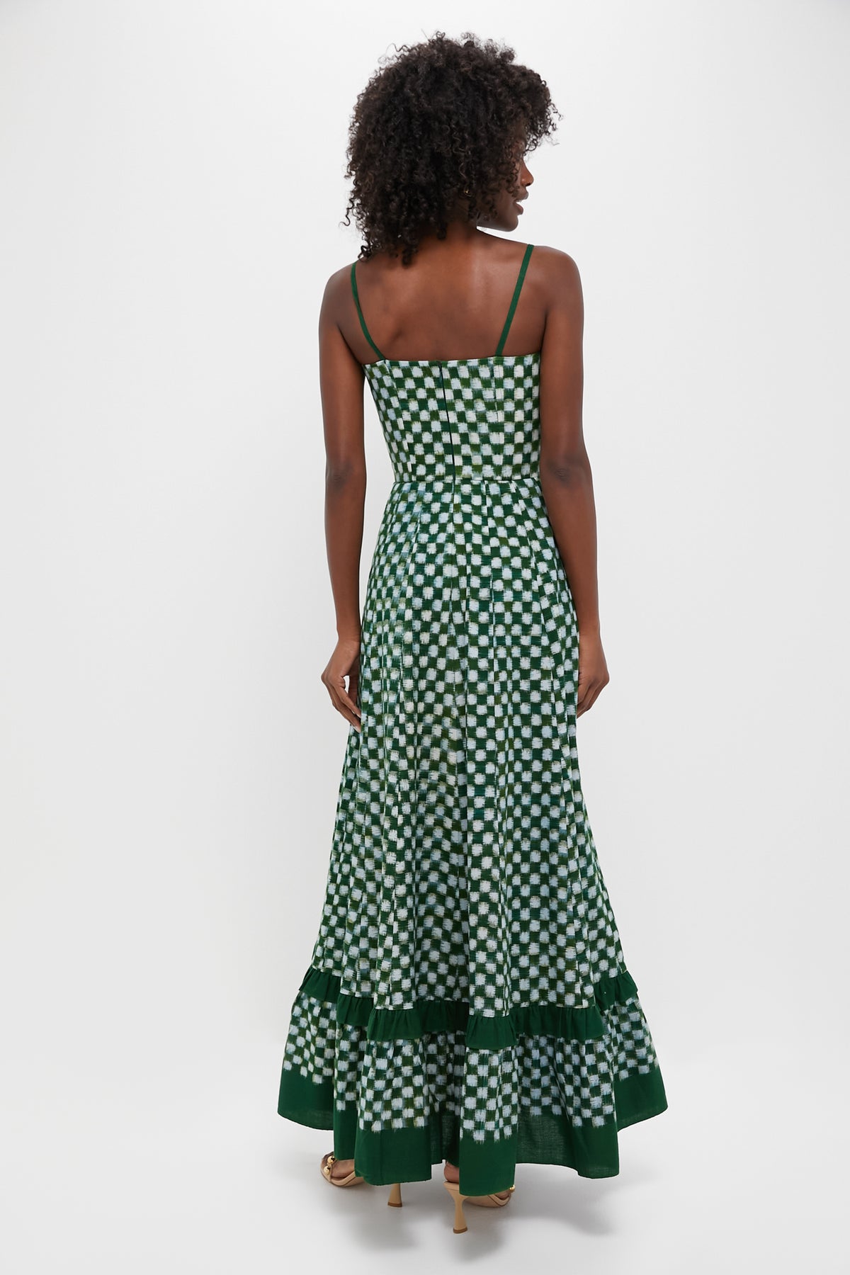Green Checkmate Dress | De Castro