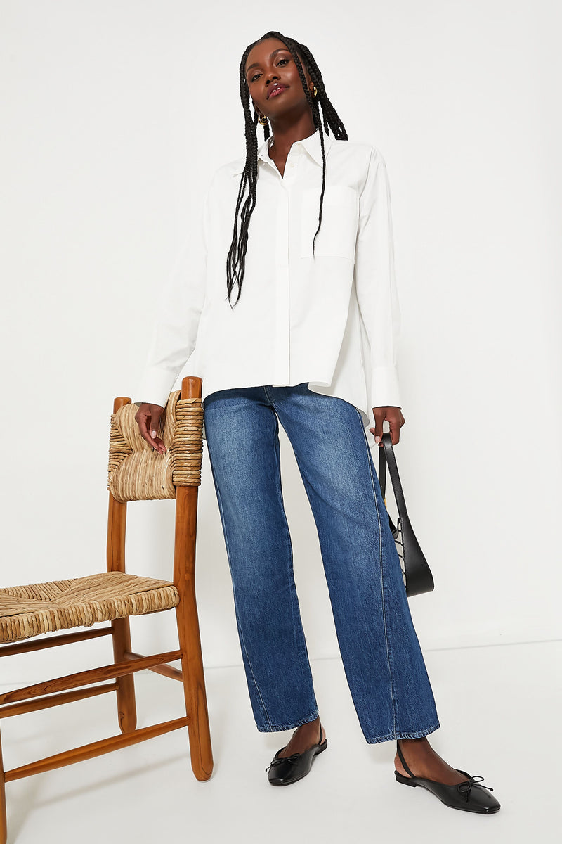White Cotton Cape Button Down | Tuckernuck