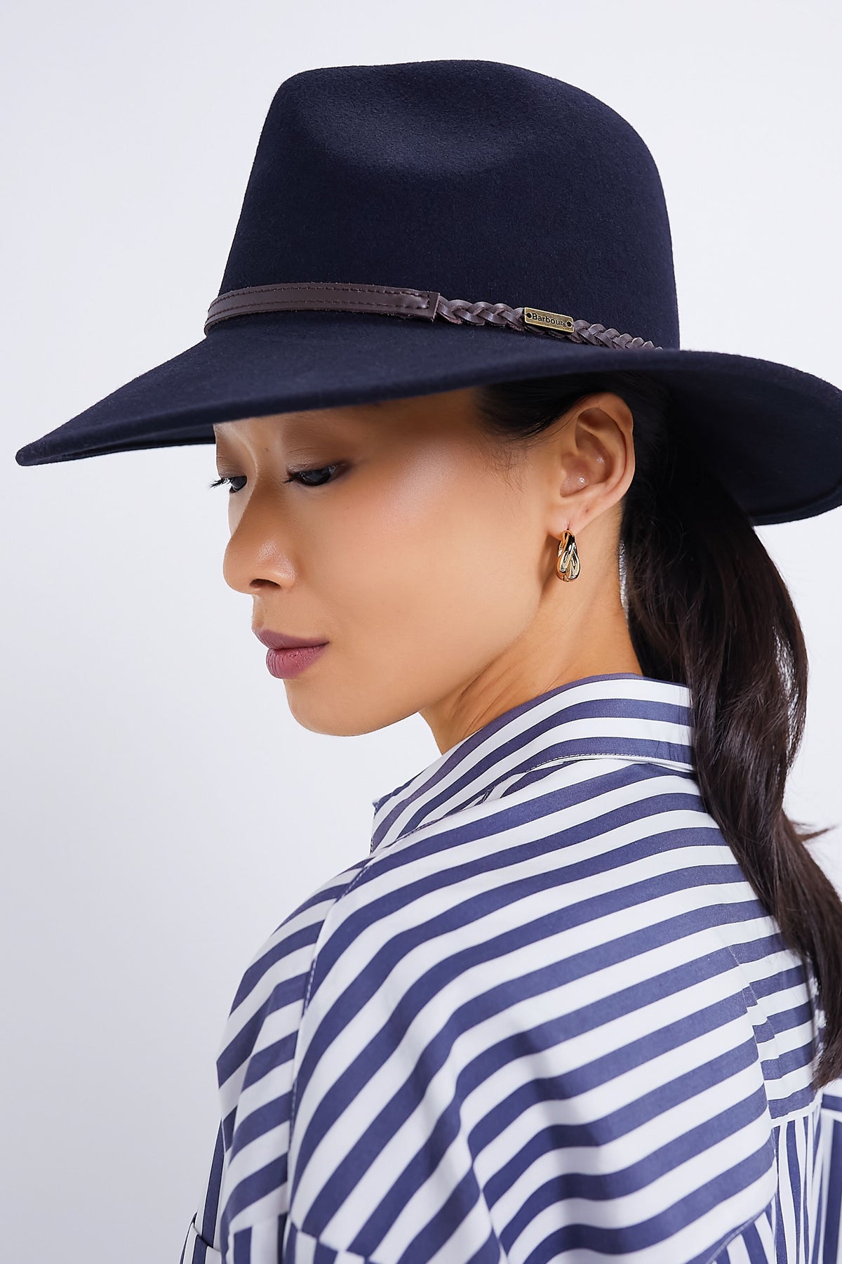 Navy Tack Fedora | Barbour