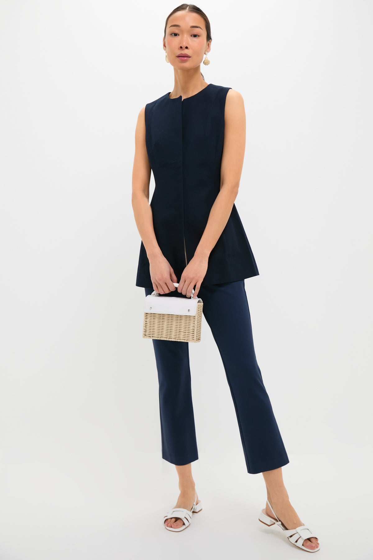 Navy Rhoda Tunic Top | Tuckernuck