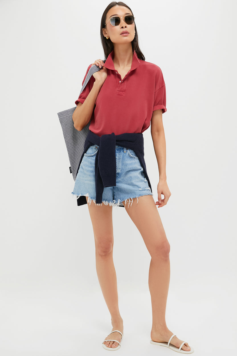 Red Pique Holmes Boyfriend Polo | Tuckernuck