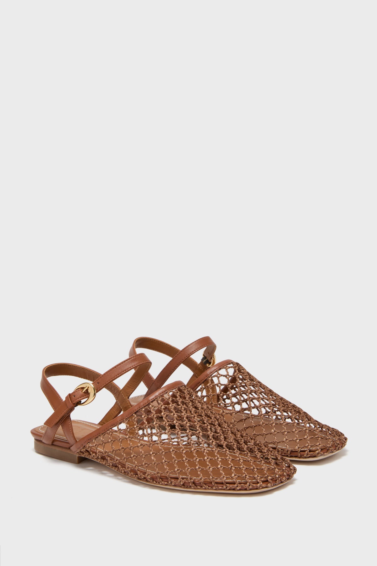 Tan Netting Rete Sandal | STAUD
