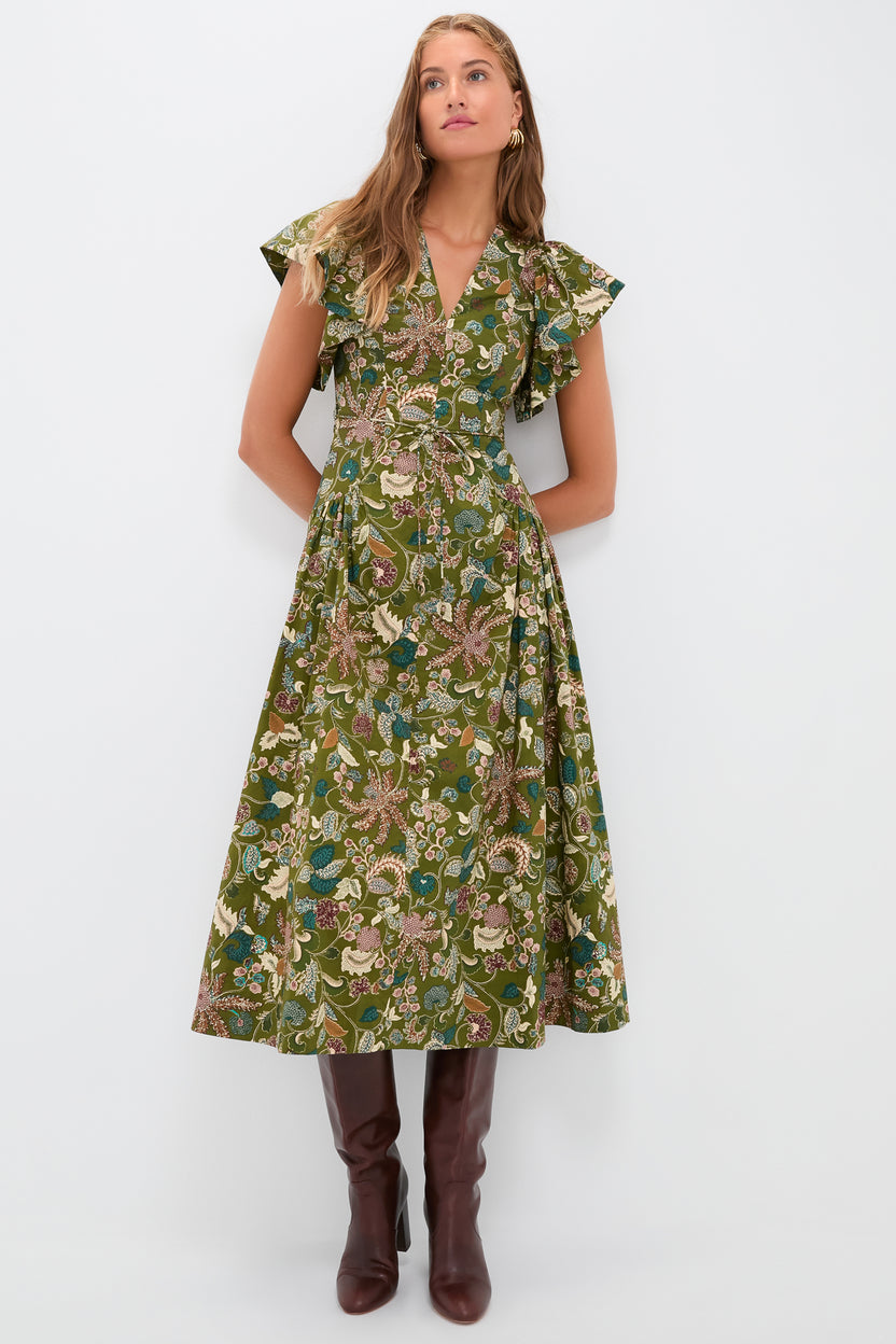 Lichen Darya Drop Waist Midi Dress | Ulla Johnson