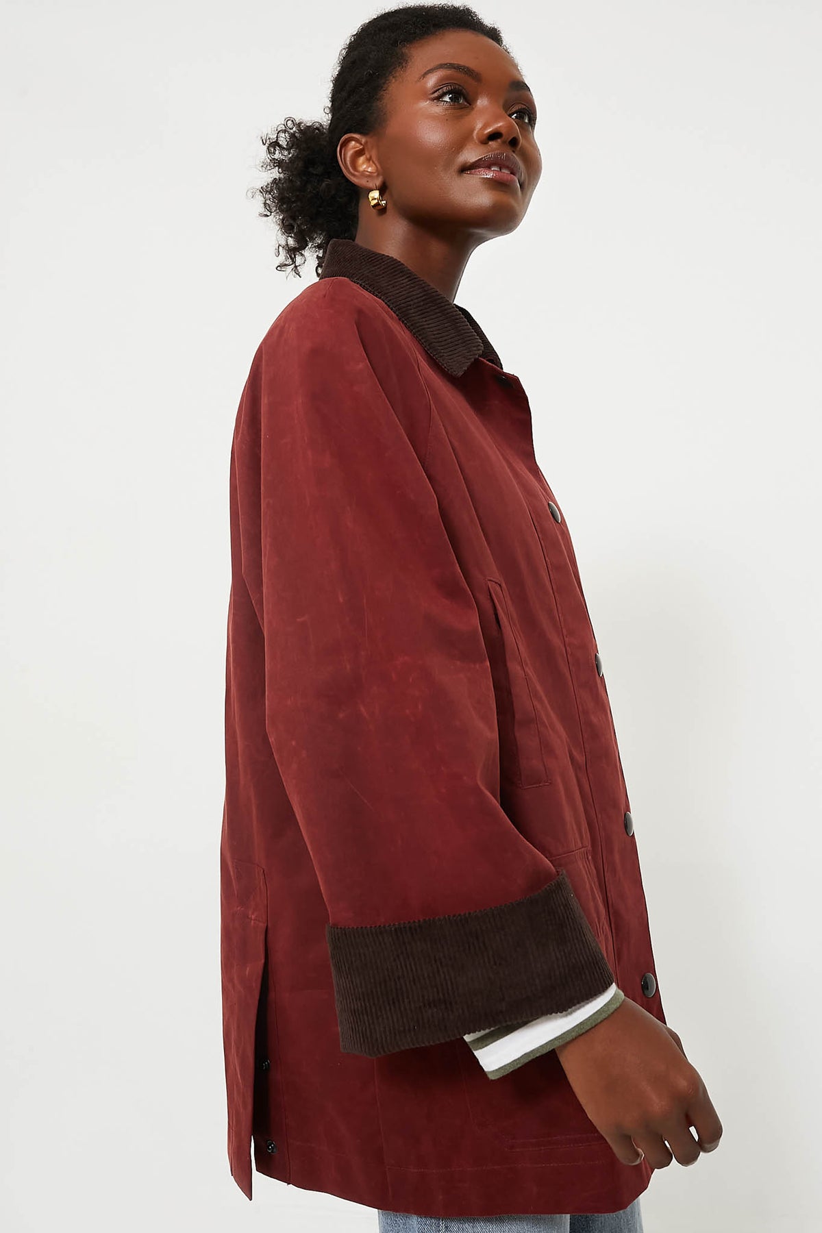 Brick Red Chiltern Street Jacket in Waxed Cotton | Alex Mill