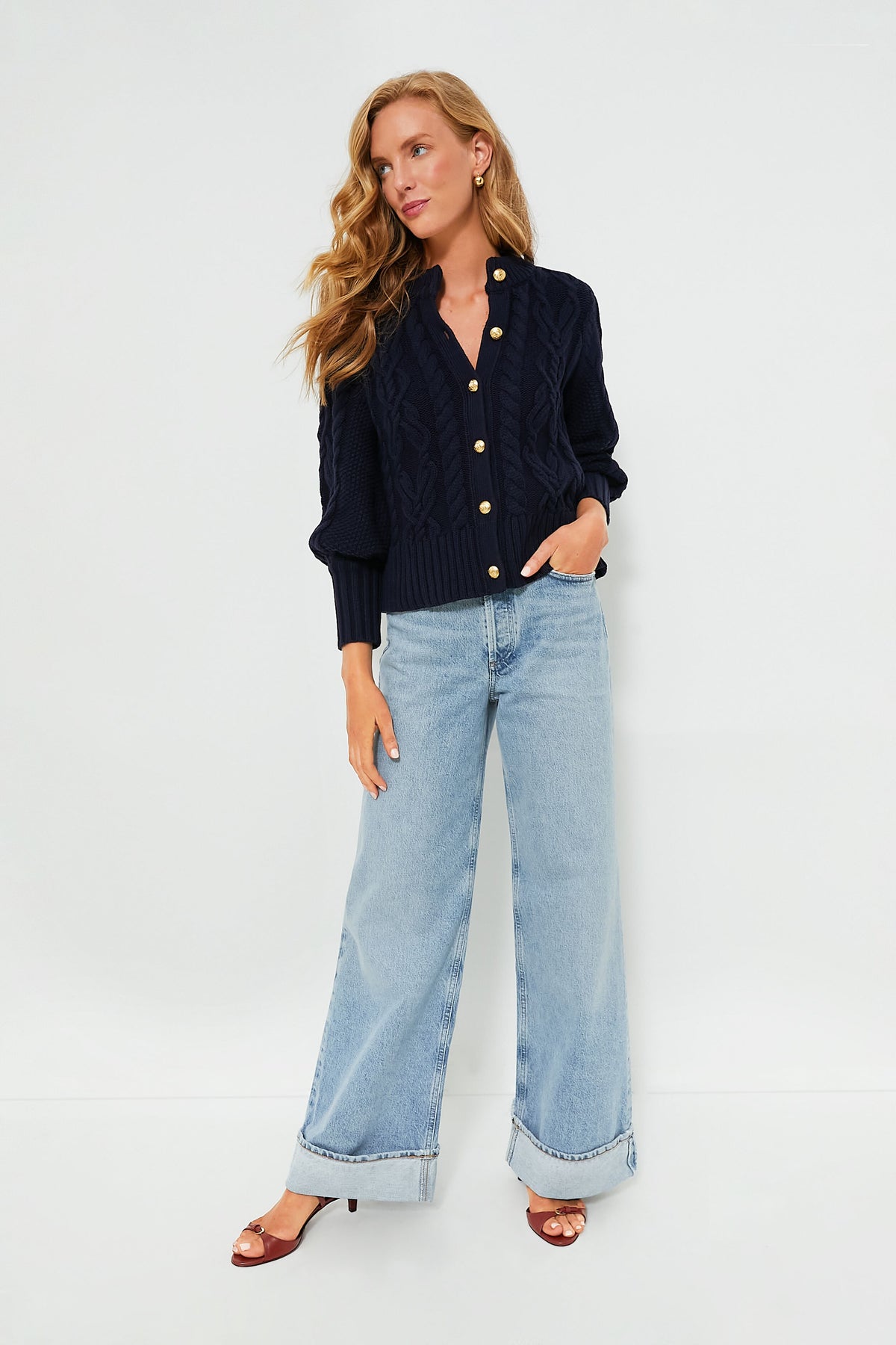 Navy Cotton Colette Cardigan | Tuckernuck