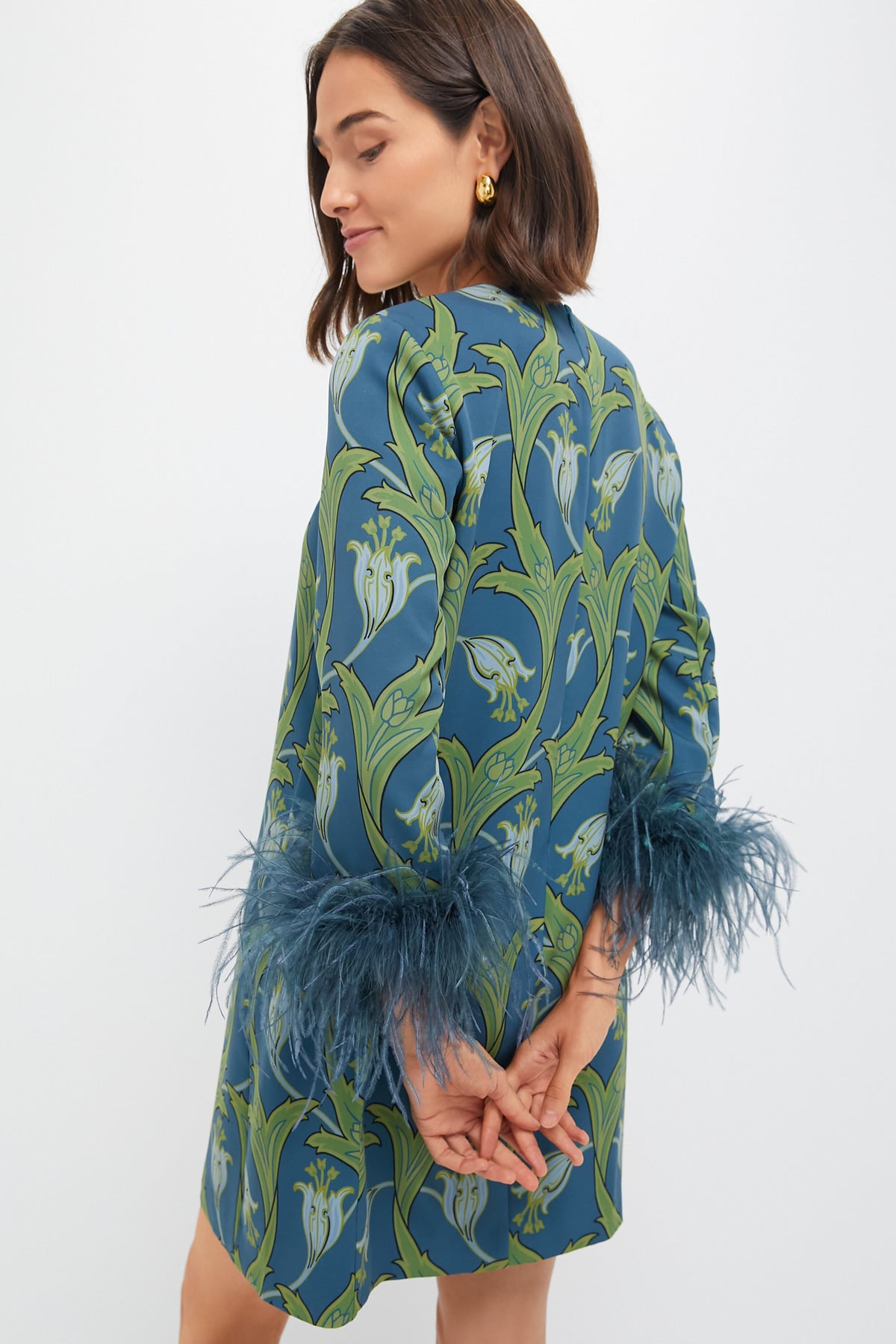 Deco Floral Feather Mod Mary Dress | Tuckernuck