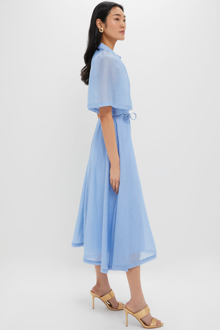 Powder Blue Cindy Midi Dress | Hyacinth House