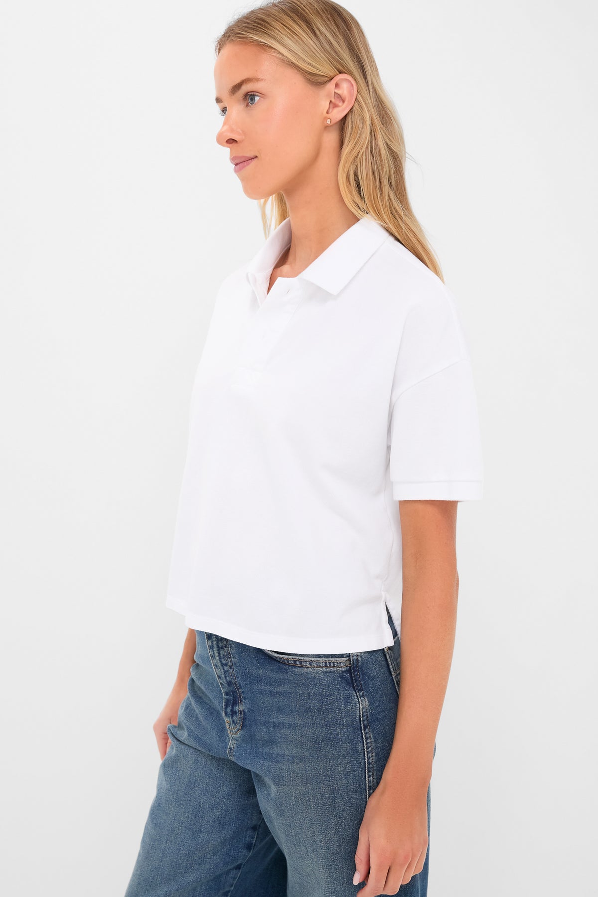 White Pique Holmes Boyfriend Polo | Tuckernuck