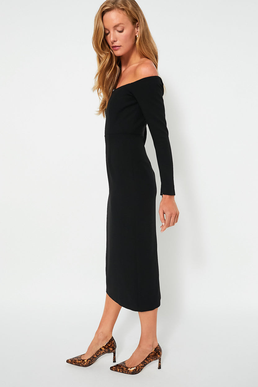 Black Off the Shoulder Alva Dress | Tuckernuck