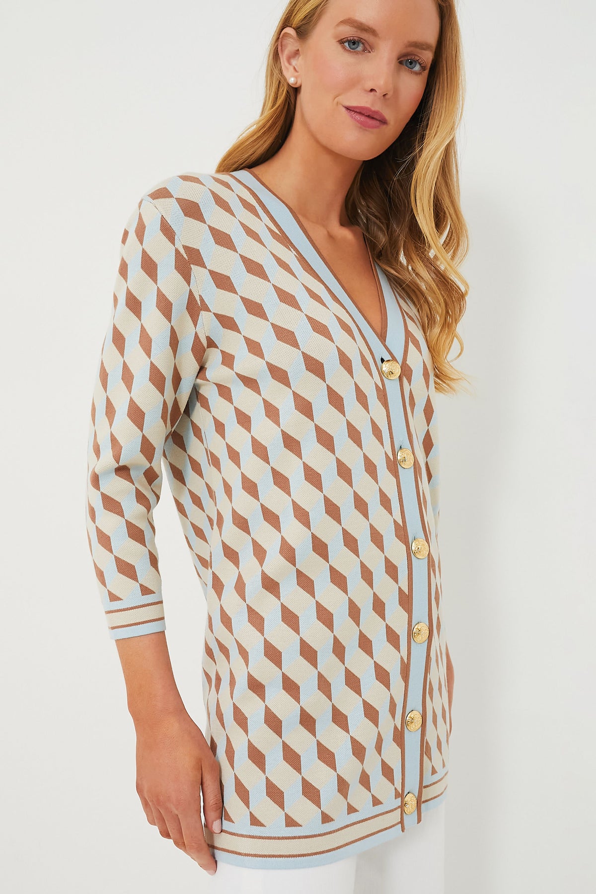 Ocean Spray Knit Geo Liv Cardigan | Tuckernuck