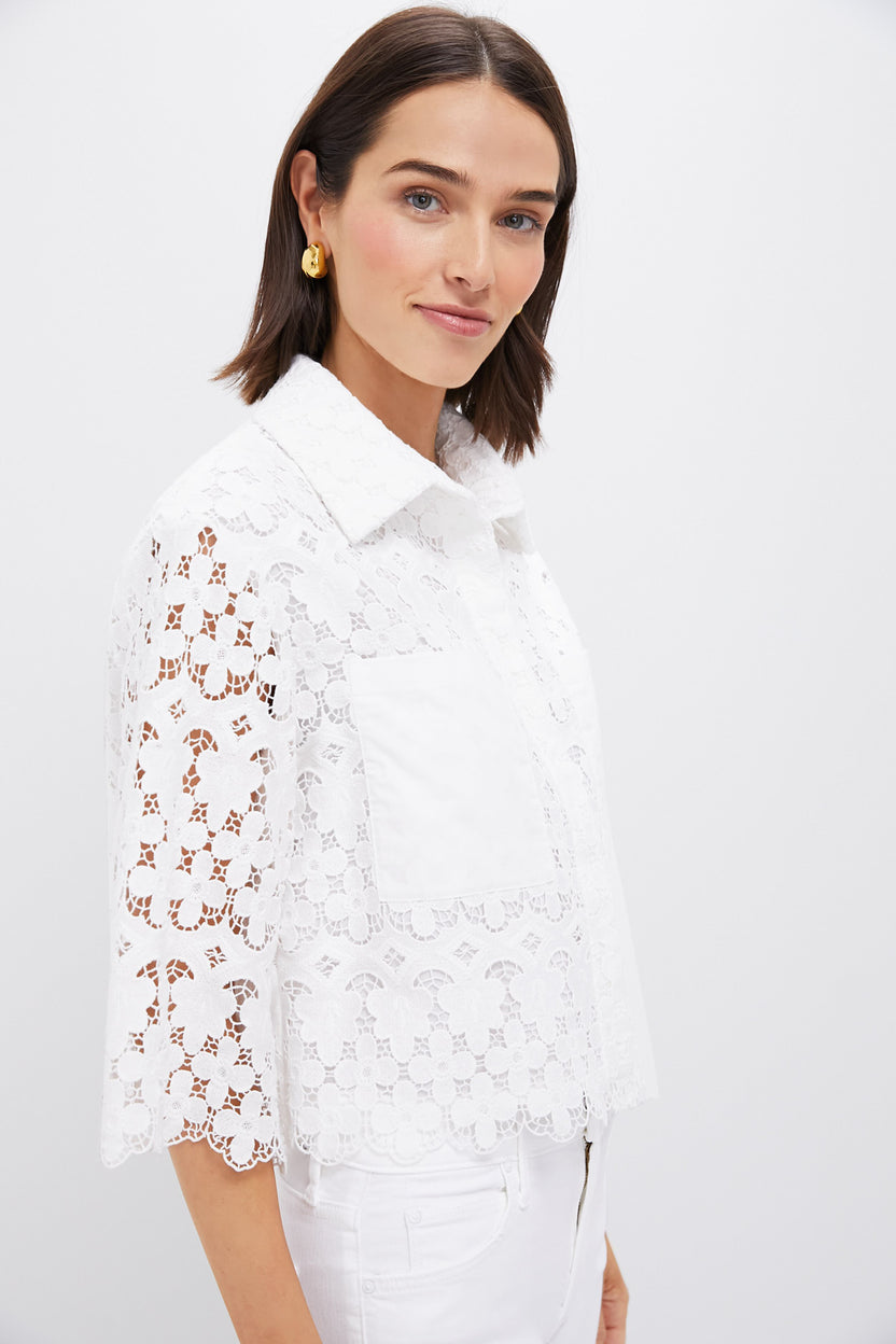 White Lace Francesca Blouse | Tuckernuck