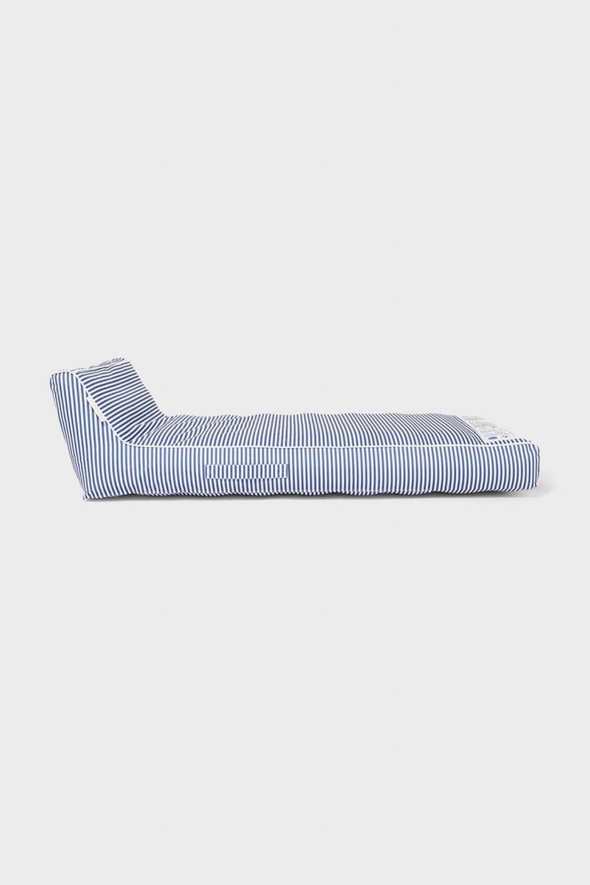 Navy Stripe Luxe Lie-on Lounger Float | Sunnylife