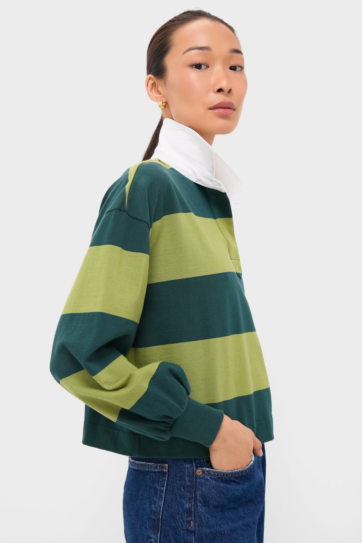 Woodbine and Junebug Stripe Swiftie Rugby Polo | Tuckernuck