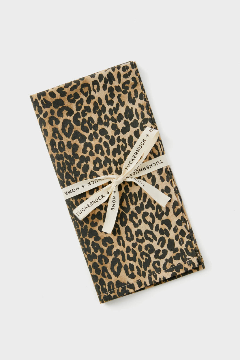 Leopard Printed Napkins Set of 4 | Tuckernuck Home