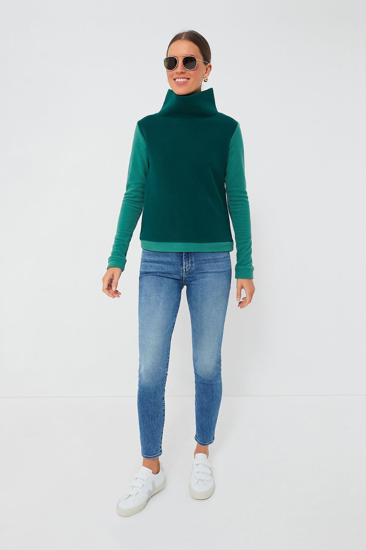 Exclusive Emerald Jaguar Green Colorblock Park Slope | Dudley Stephens