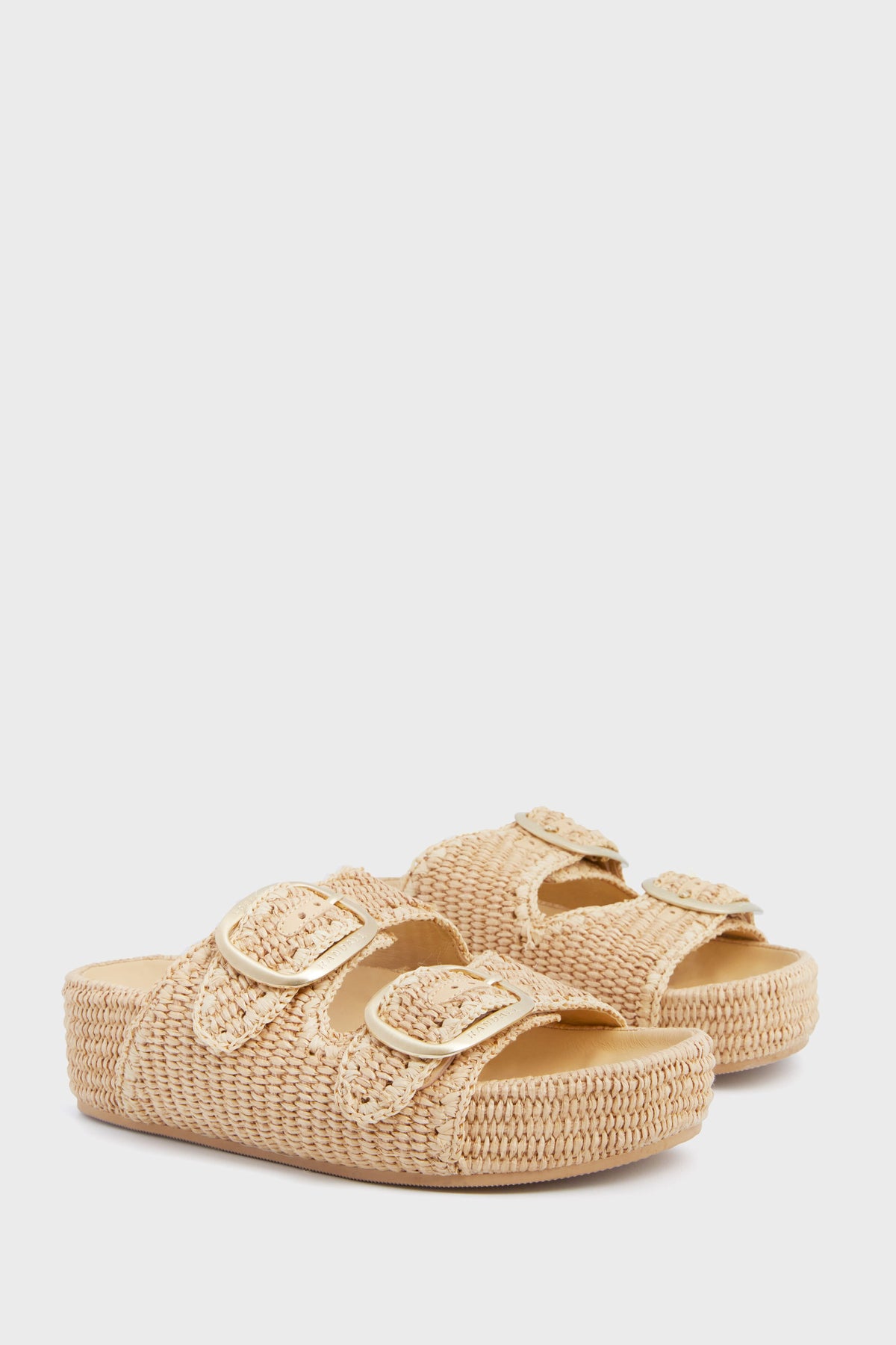 Natural Chunky Woven Raffia Sandals | Loeffler Randall