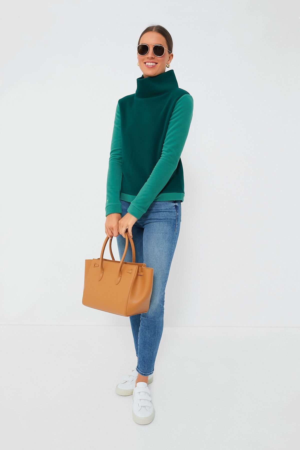 Exclusive Emerald Jaguar Green Colorblock Park Slope | Dudley Stephens