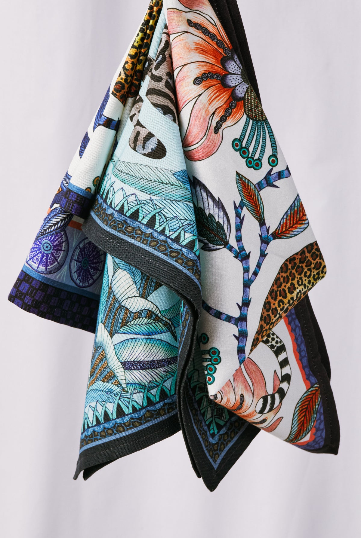 Frost Leopard Napkins (Set of 2) | Ardmore Design