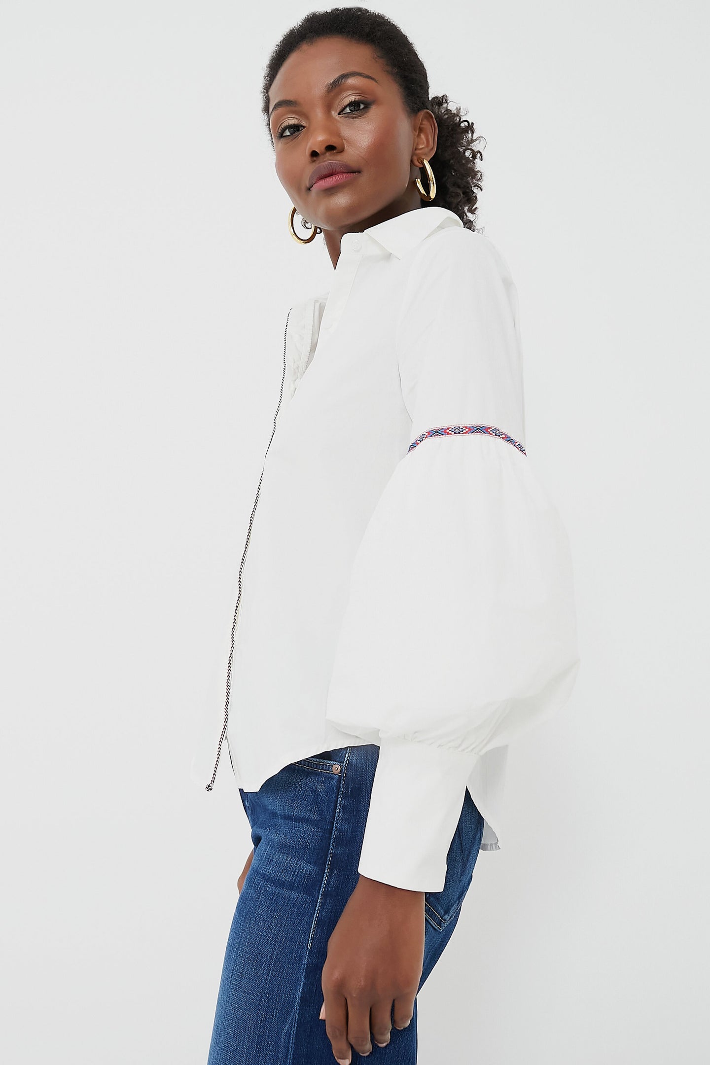 White Trim Molly Shirt | The Shirt by Rochelle Behrens