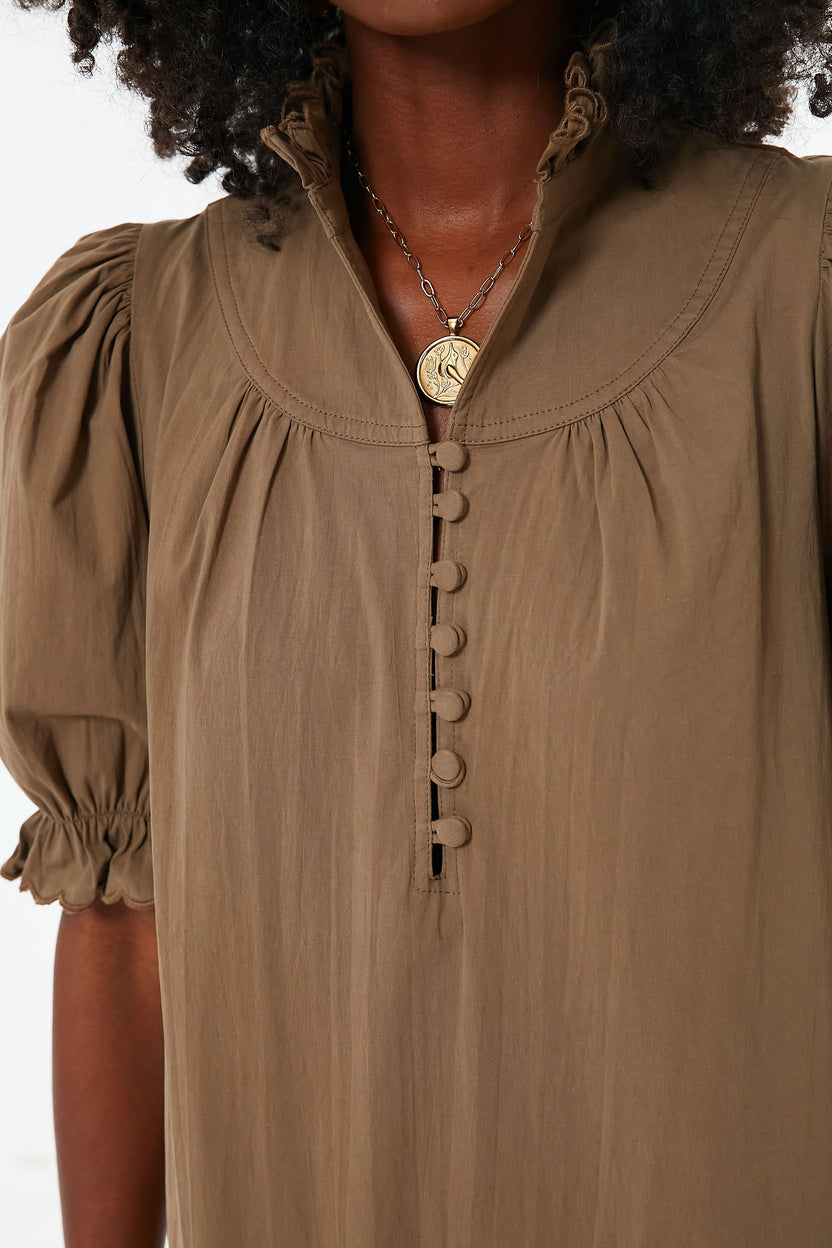 Chestnut Brown Selena Maxi Dress | Pomander Place