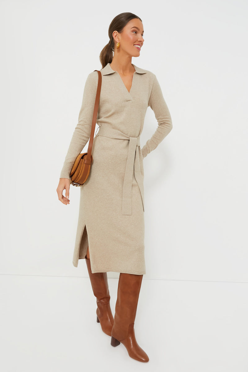 Oatmeal Heather Jackson Sweater Dress | Faherty