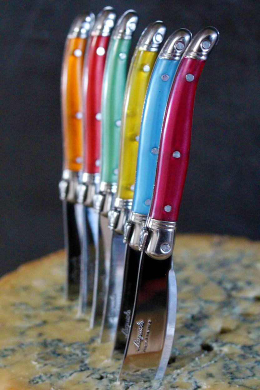 Rainbow Mini Cheese Spreaders (Set of 6) | Laguiole