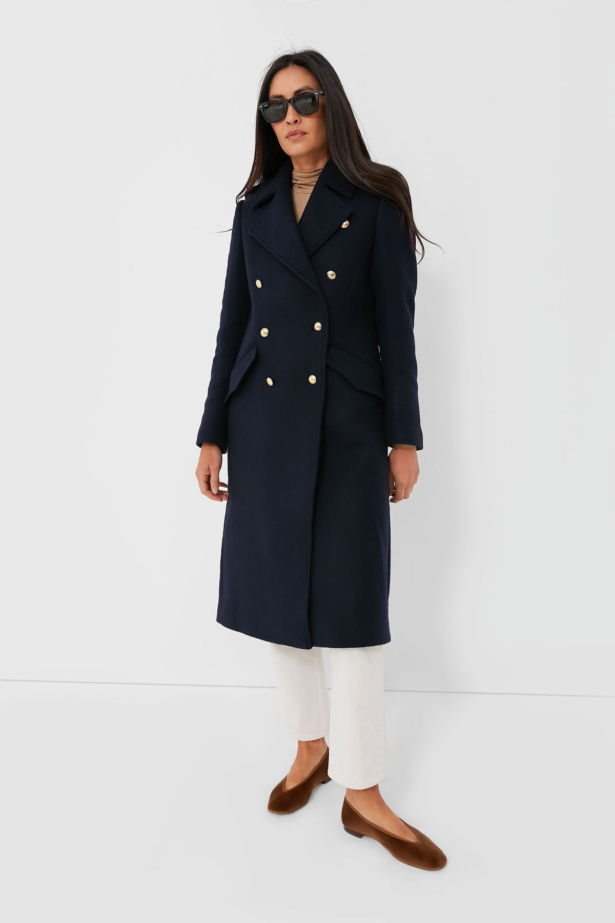 Navy Inverraray Wool Coat | Barbour