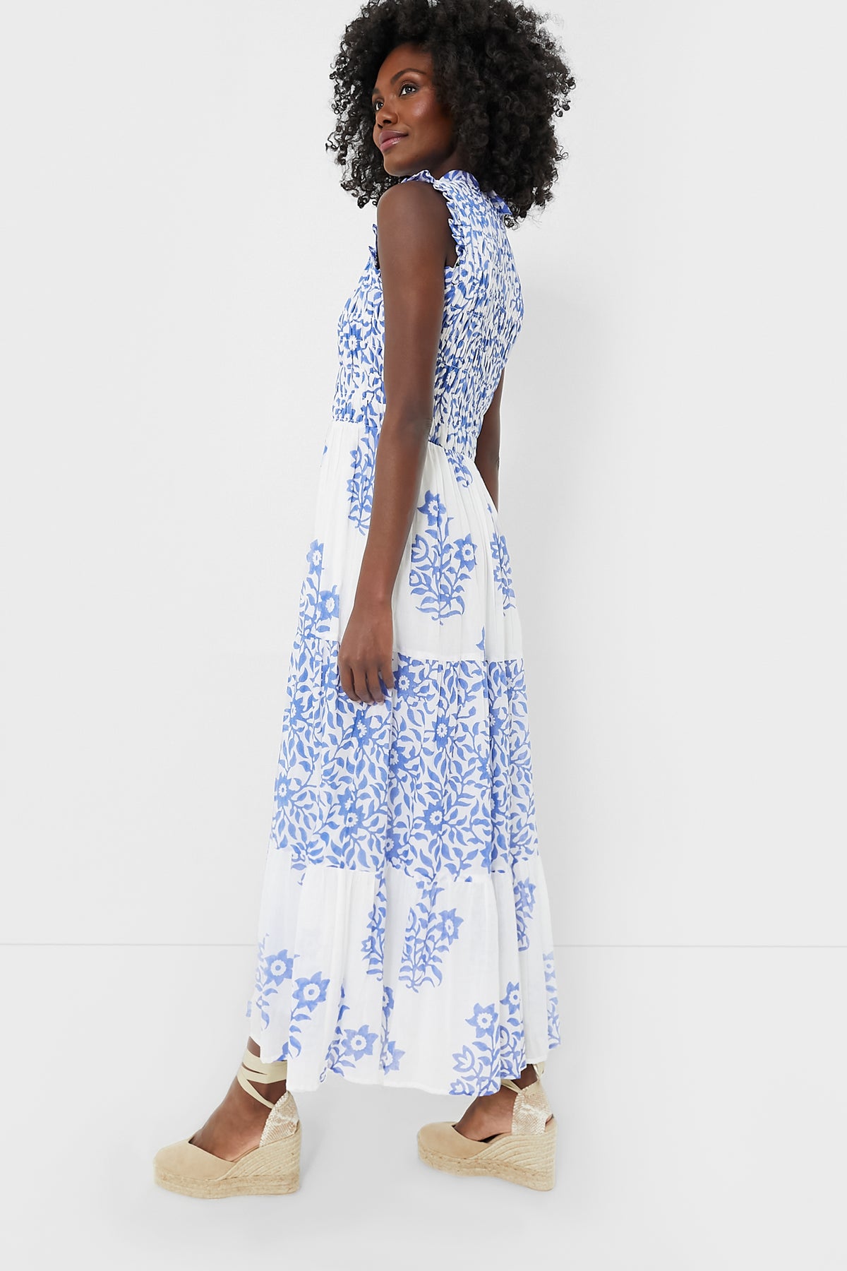 Jakarta Peri Sleeveless Smocked Maxi | Oliphant