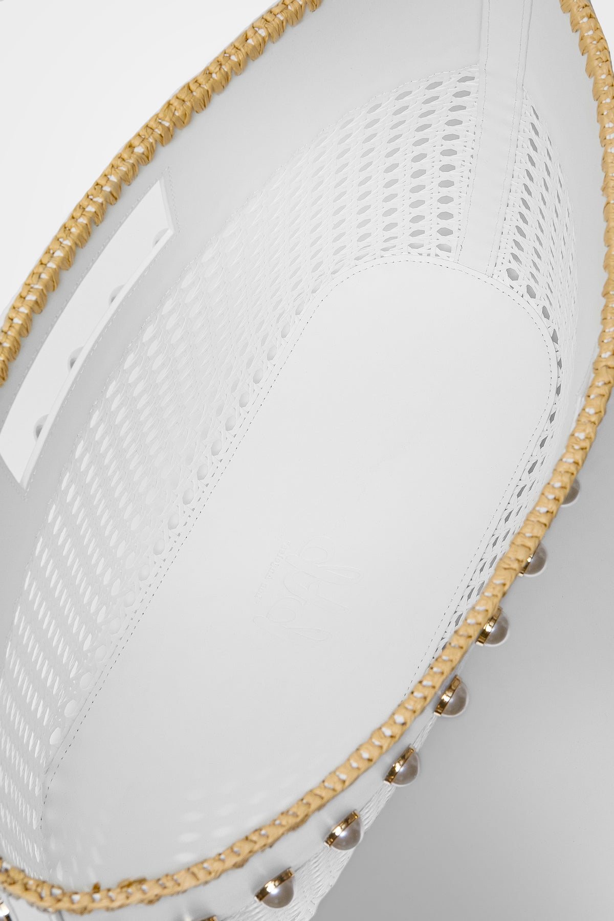 White Ellie Small Pearl Tote | BTB