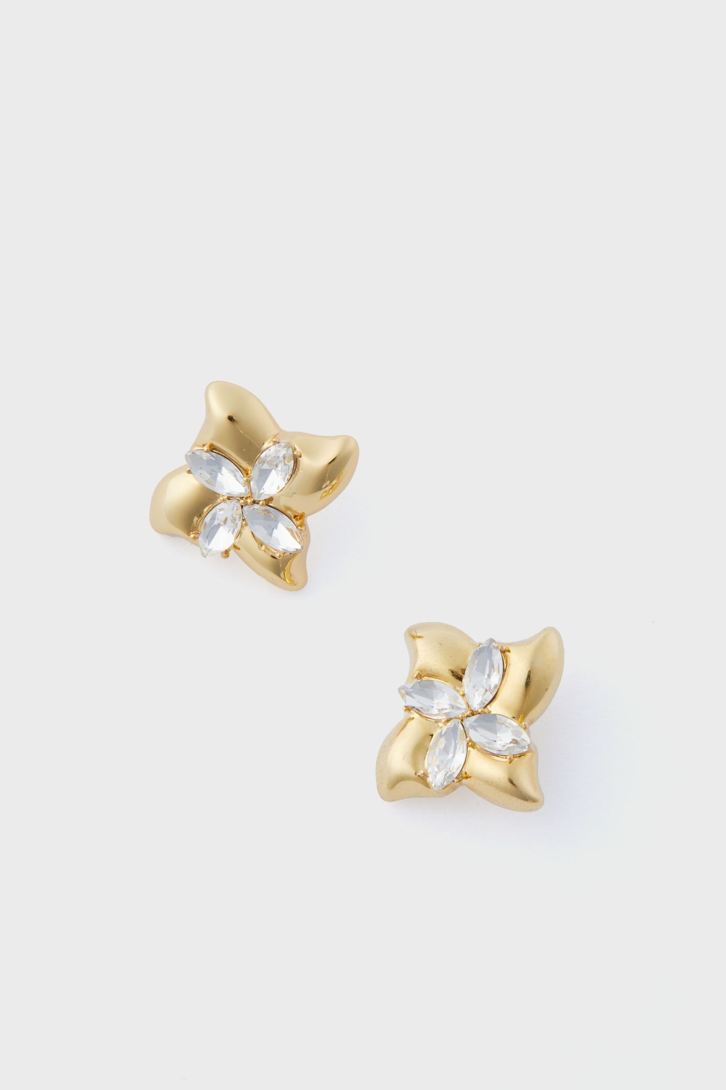 Gold and Crystal Ruth Studs | Tuckernuck Jewelry