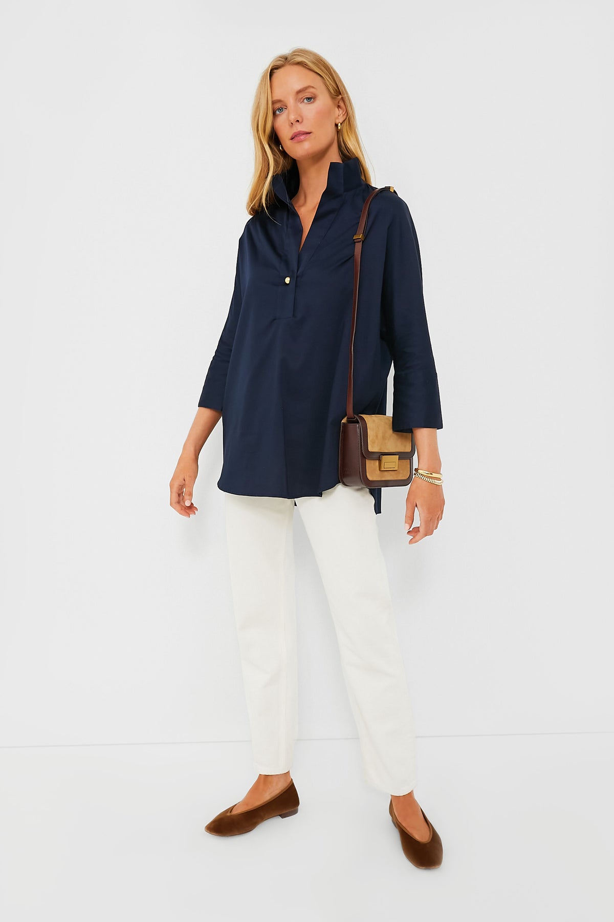 Navy Willow Blouse | Tuckernuck