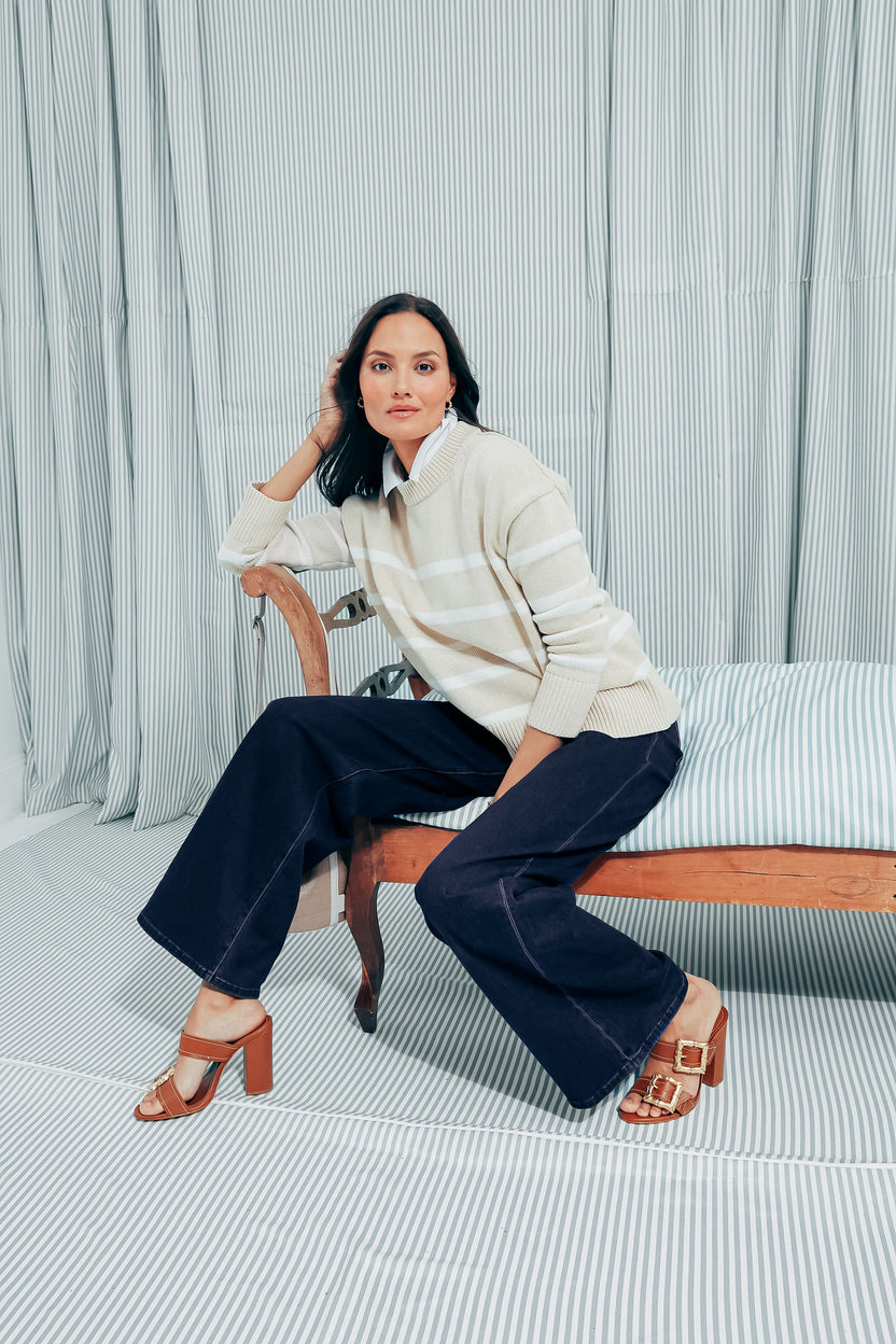 Sandstone Striped Lachlan Sweater | Tuckernuck