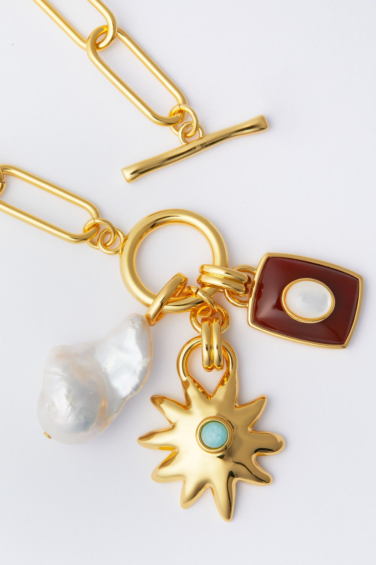 Multi Helios Charm Necklace | Lizzie Fortunato