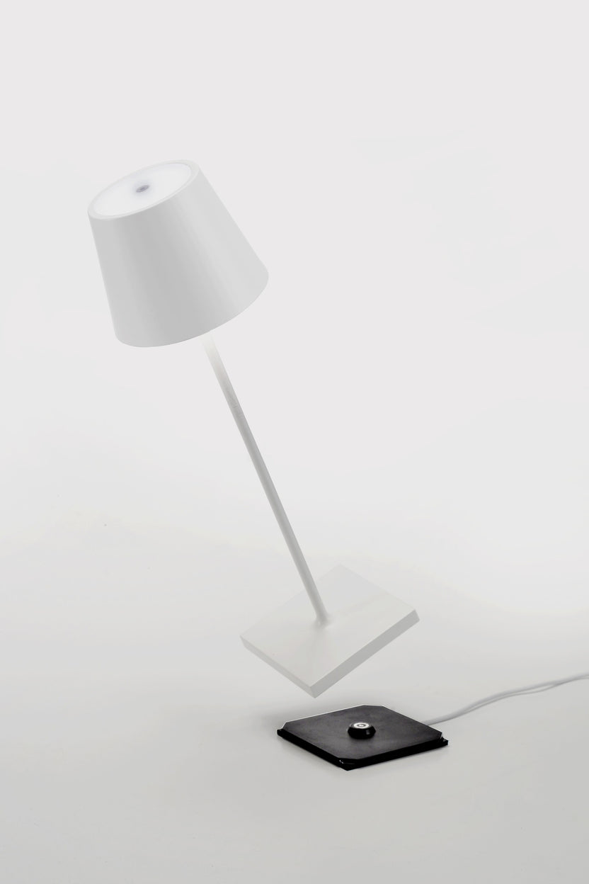 White Poldina Pro Table Lamp | Zafferano