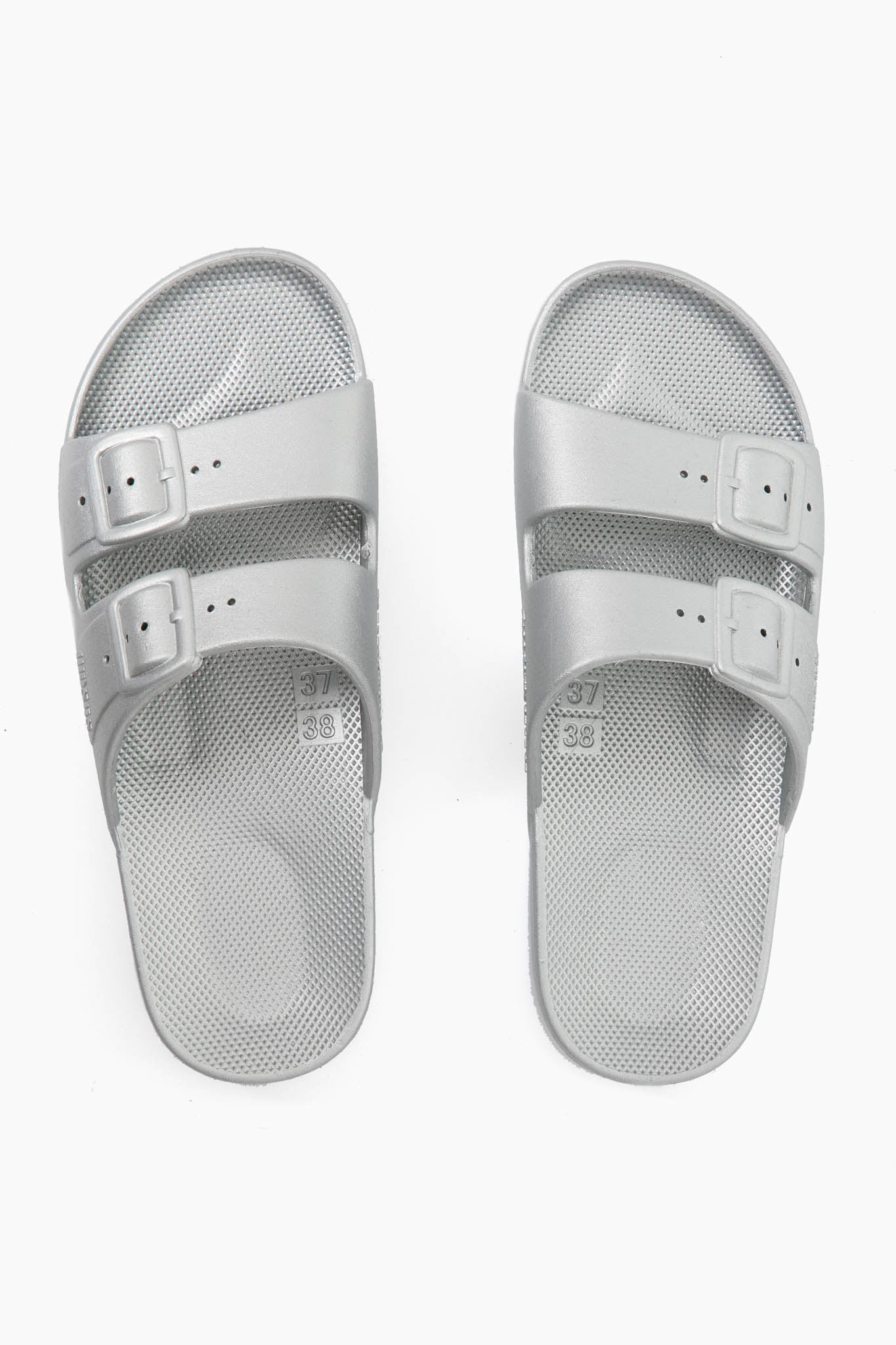 Metallic Silverado Moses Sandal | Freedom Moses
