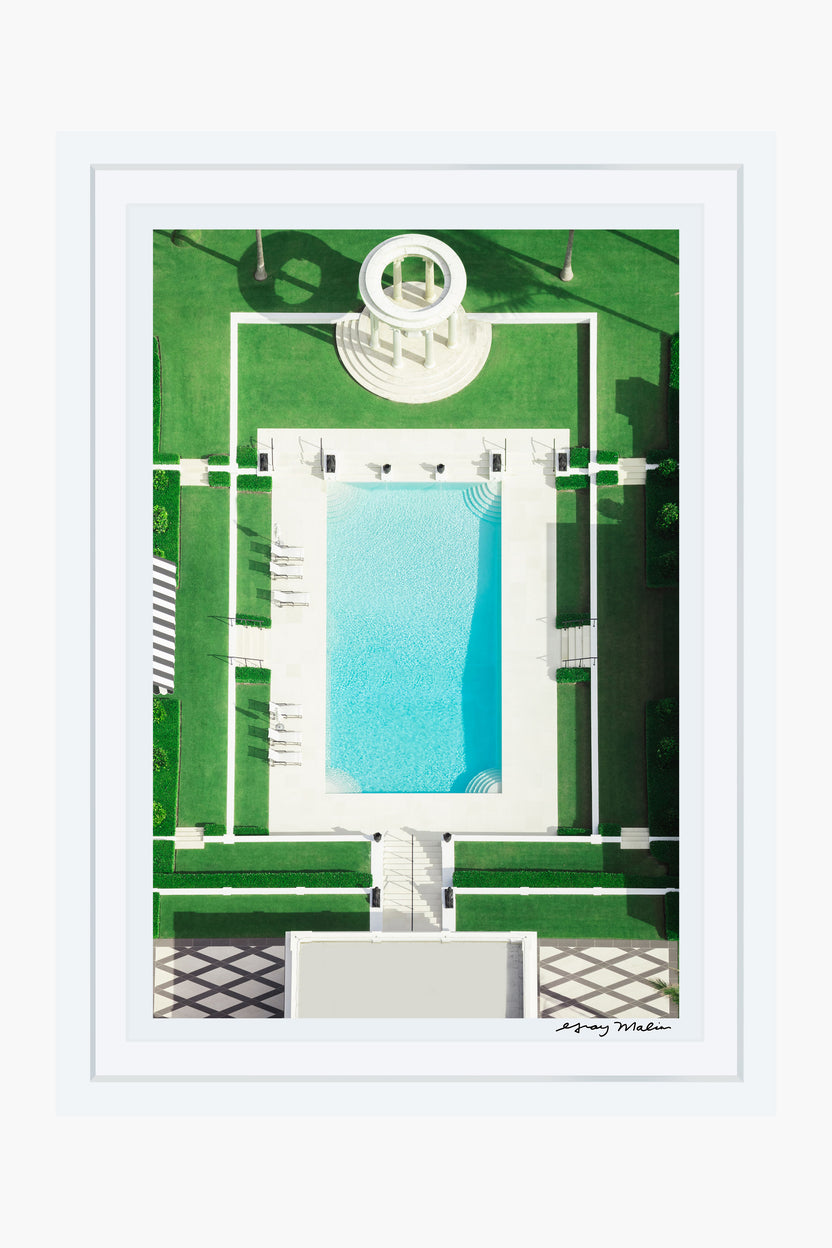 Vertical The Swimming Pool In Palm Beach | Gray Malin