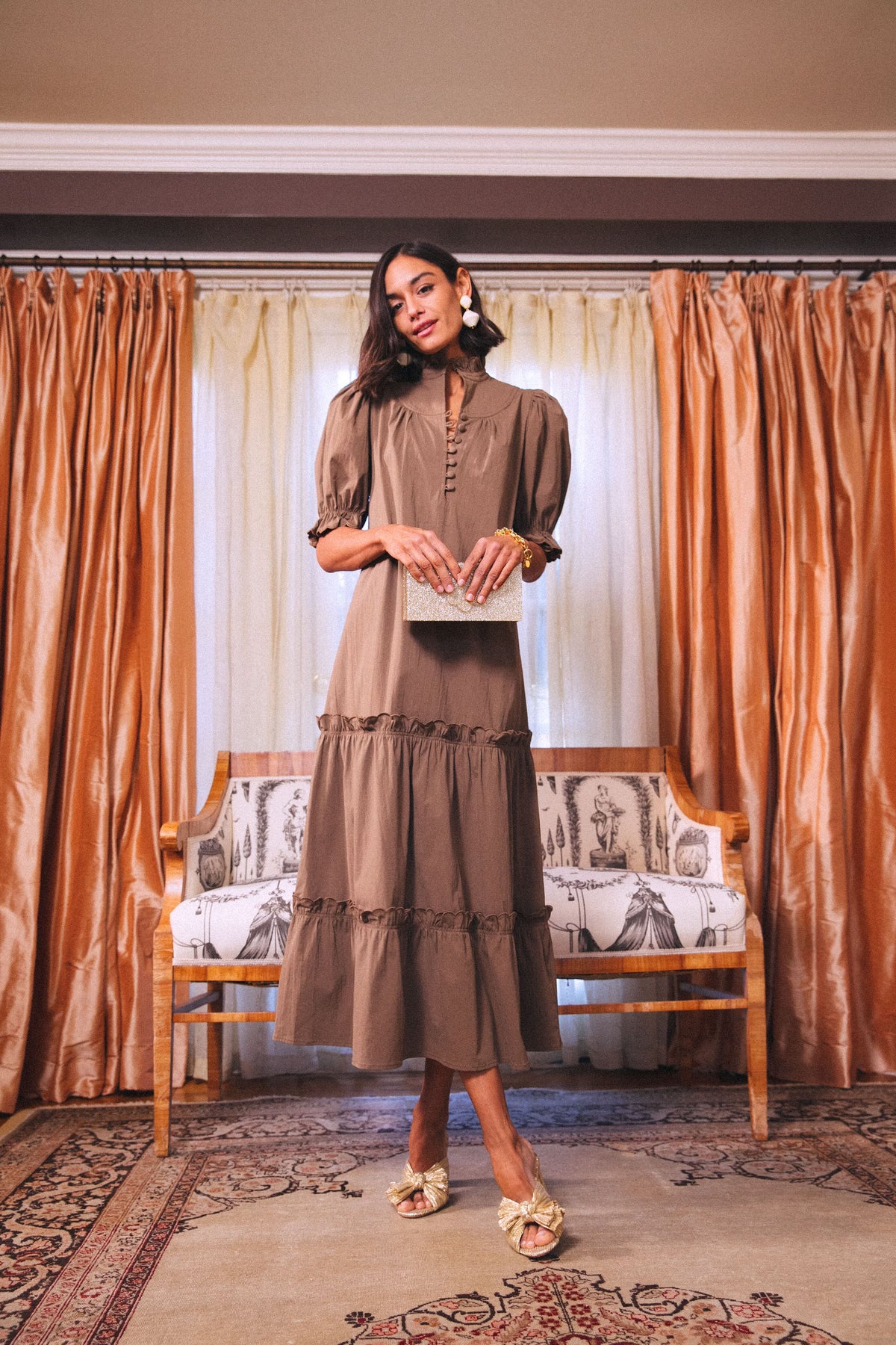 Chestnut Brown Selena Maxi Dress | Pomander Place