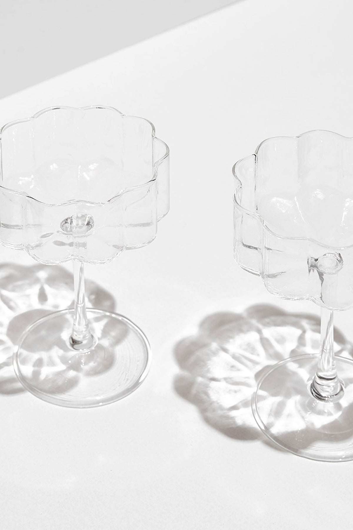 Clear Wave Coupes (Set of 2) | FAZEEK
