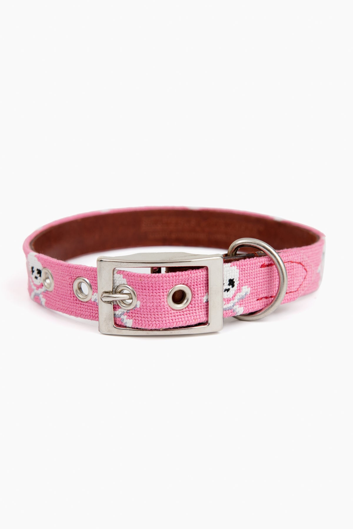 Jolly Roger Needlepoint Dog Collar | Smathers and Branson