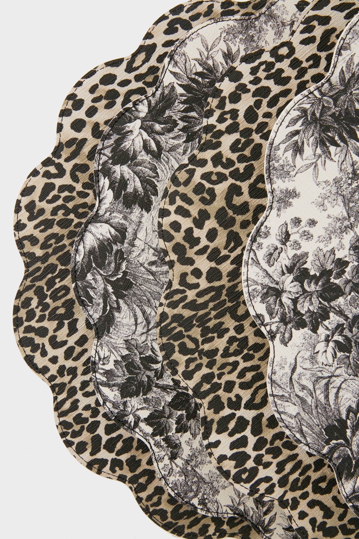Leopard Toile Reversible Wipeable Placemats Set of 4 | Tuckernuck Home